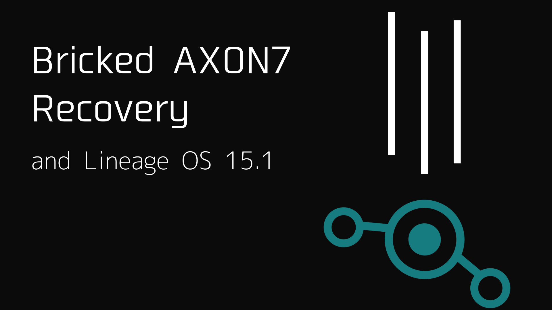 文鎮になったAXON7を復活させる - Acto